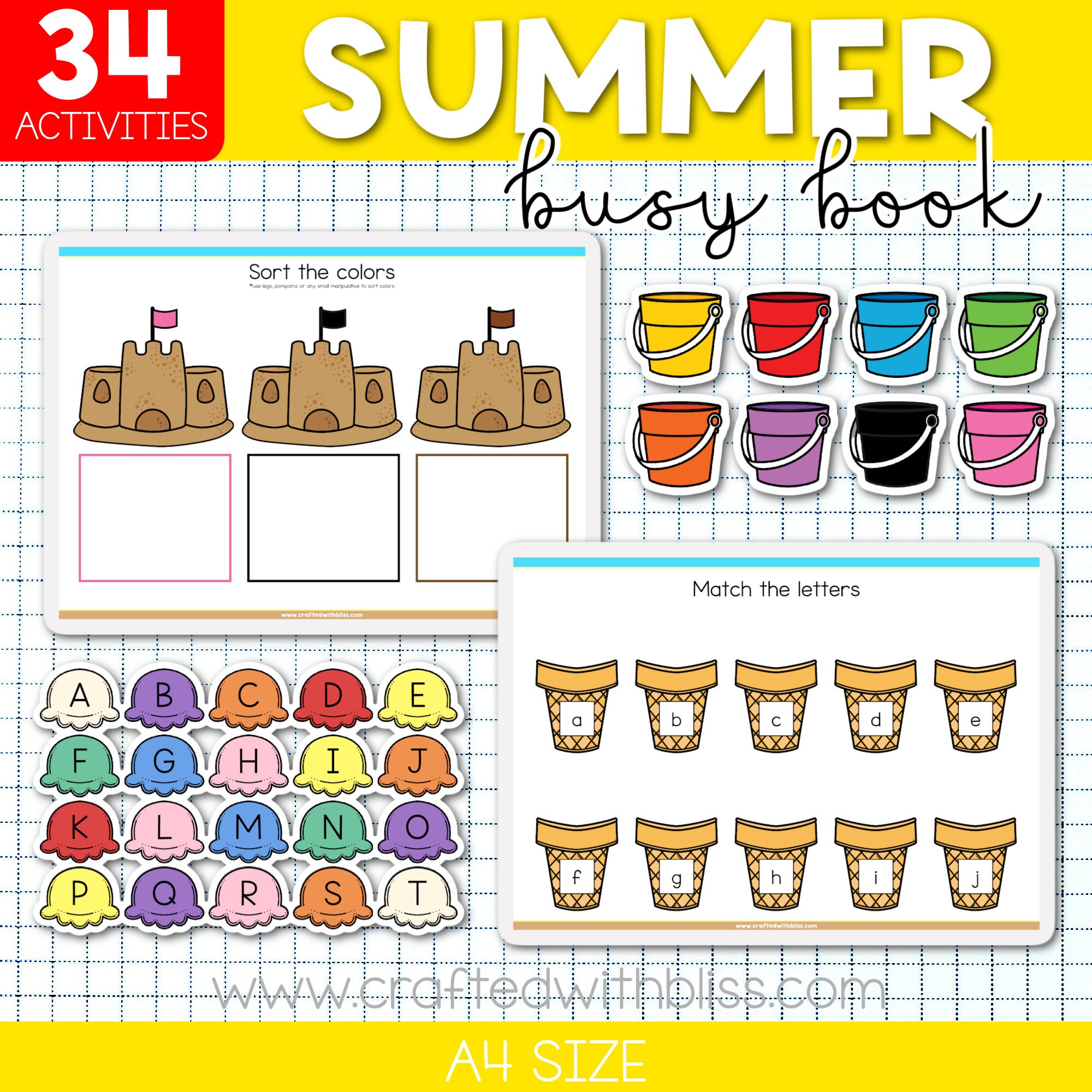 Summer Busy Binder/ Summer Season Busy Book Toddler - Etsy