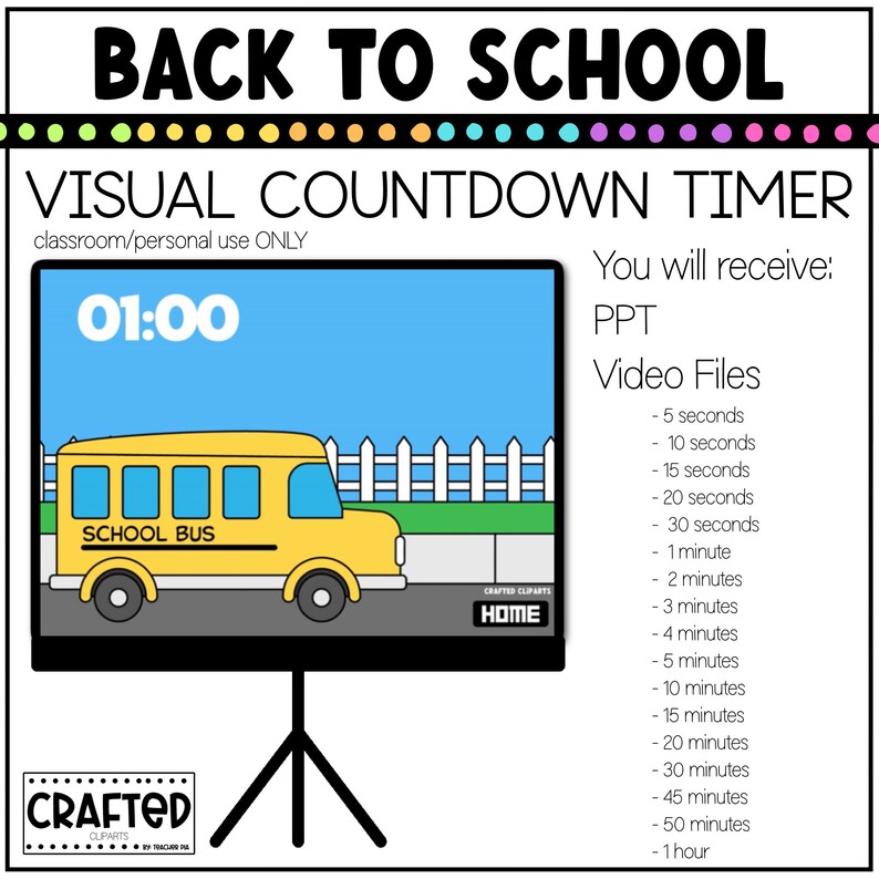 Back to School Visual Timer Classroom Management Tool Transition ...