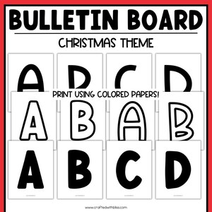 Christmas Bulletin Board Kit - Etsy