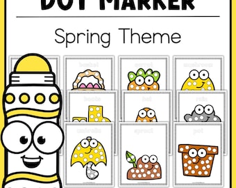 Spring Dot Printables, Spring Dot Marker Printables, Do A Dot for ...