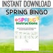 Spring Bingo for Kids, Spring Bingo Birthday Party, Classroom Bingo ...