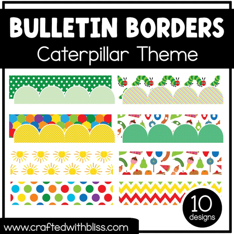 Hungry Caterpillar Bulletin Board Borders - Etsy