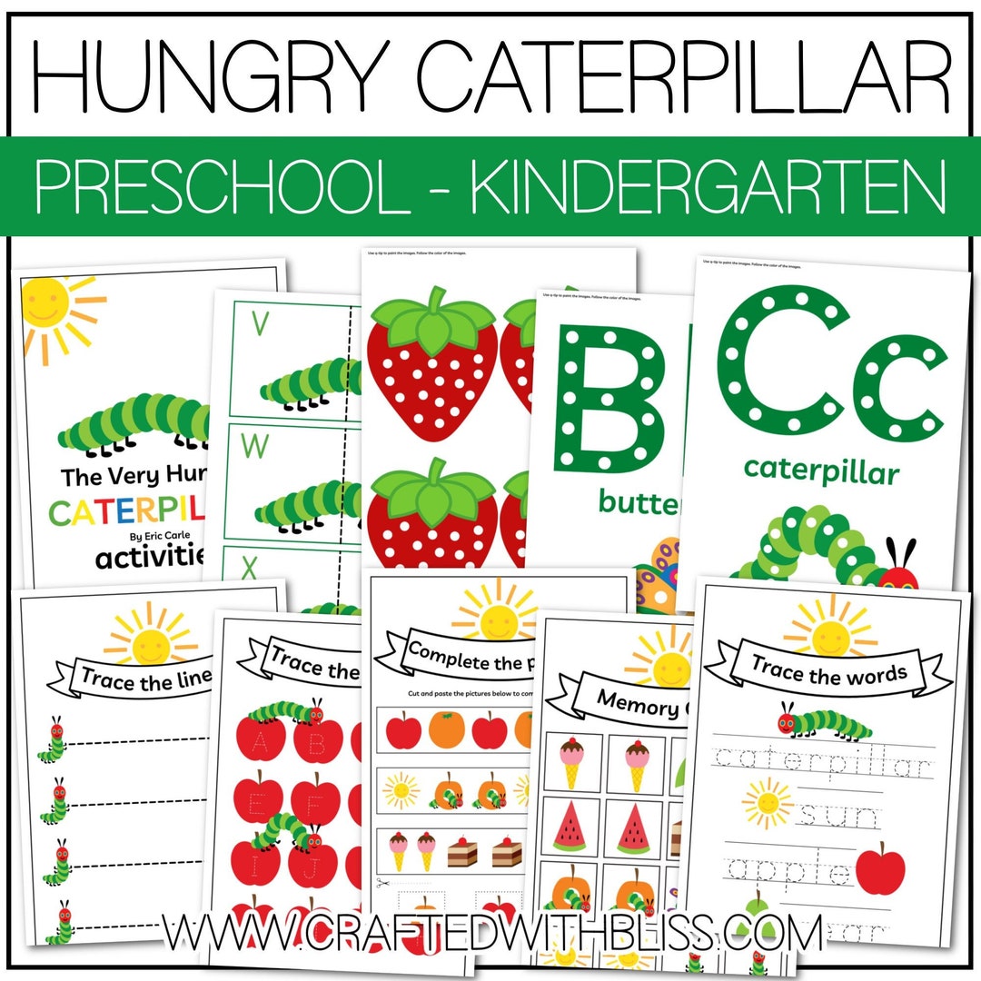 The Very Hungry Caterpillar Theme Learning Pack for Preschool ...