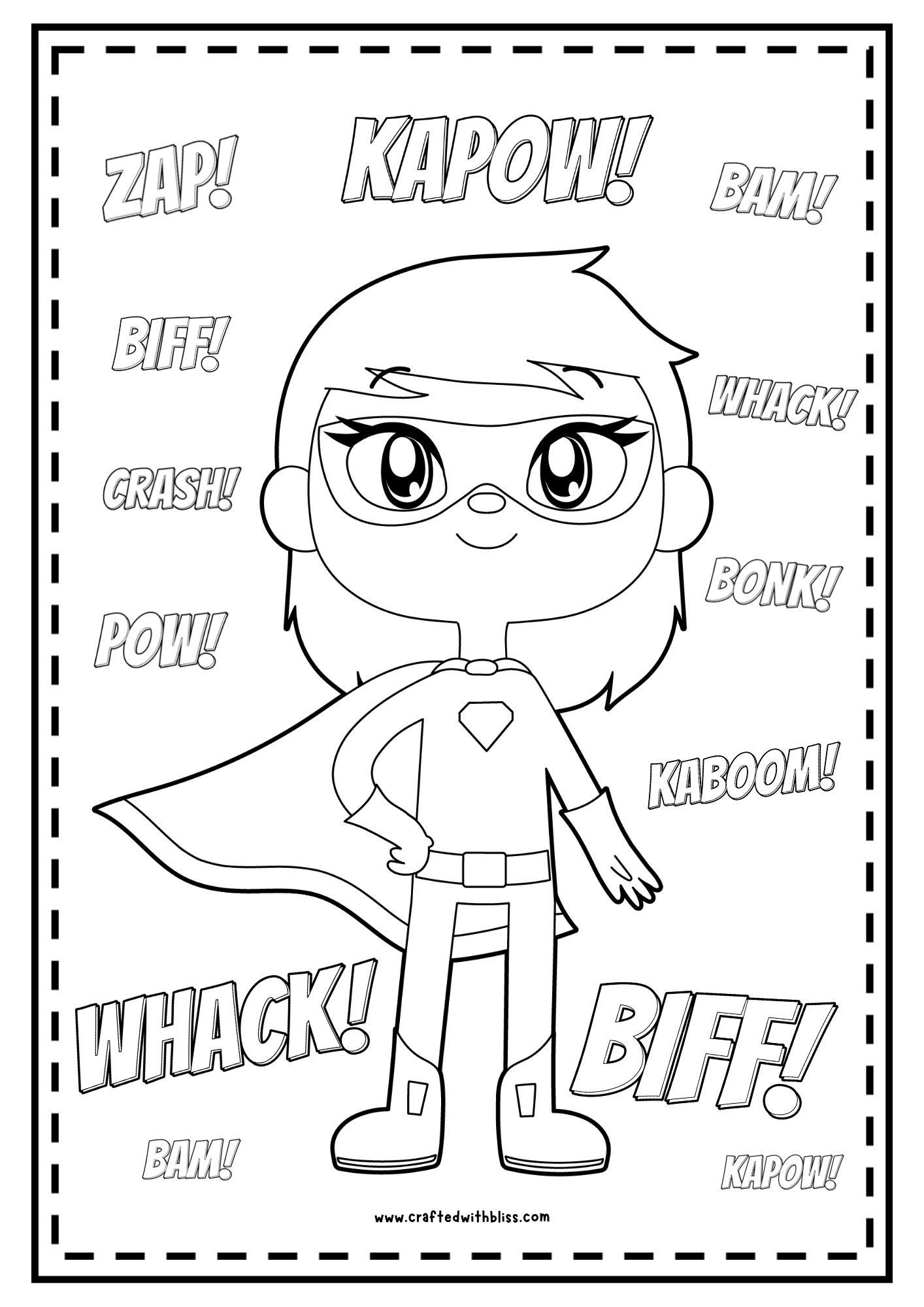 Superhero Coloring Pages for Kids, Superhero Coloring Printable ...