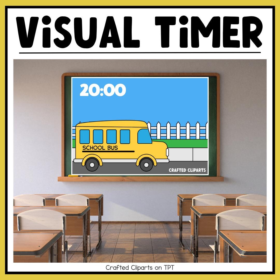 Back to School Visual Timer Classroom Management Tool Transition ...