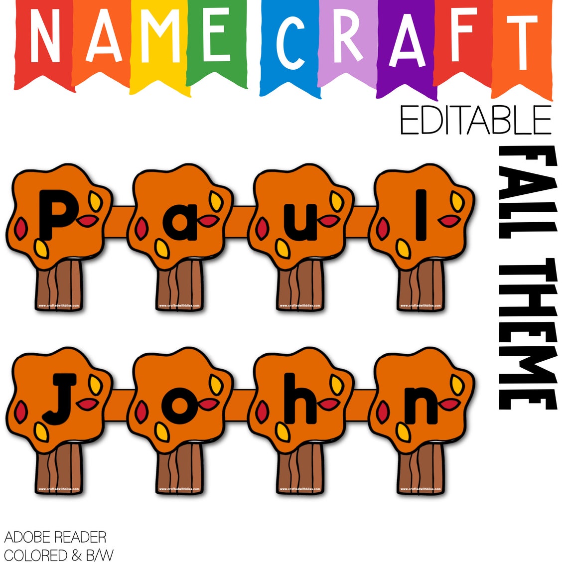 The Ultimate Name Craft Bundle Preschool Kindergarten Pre-k Bulletin ...