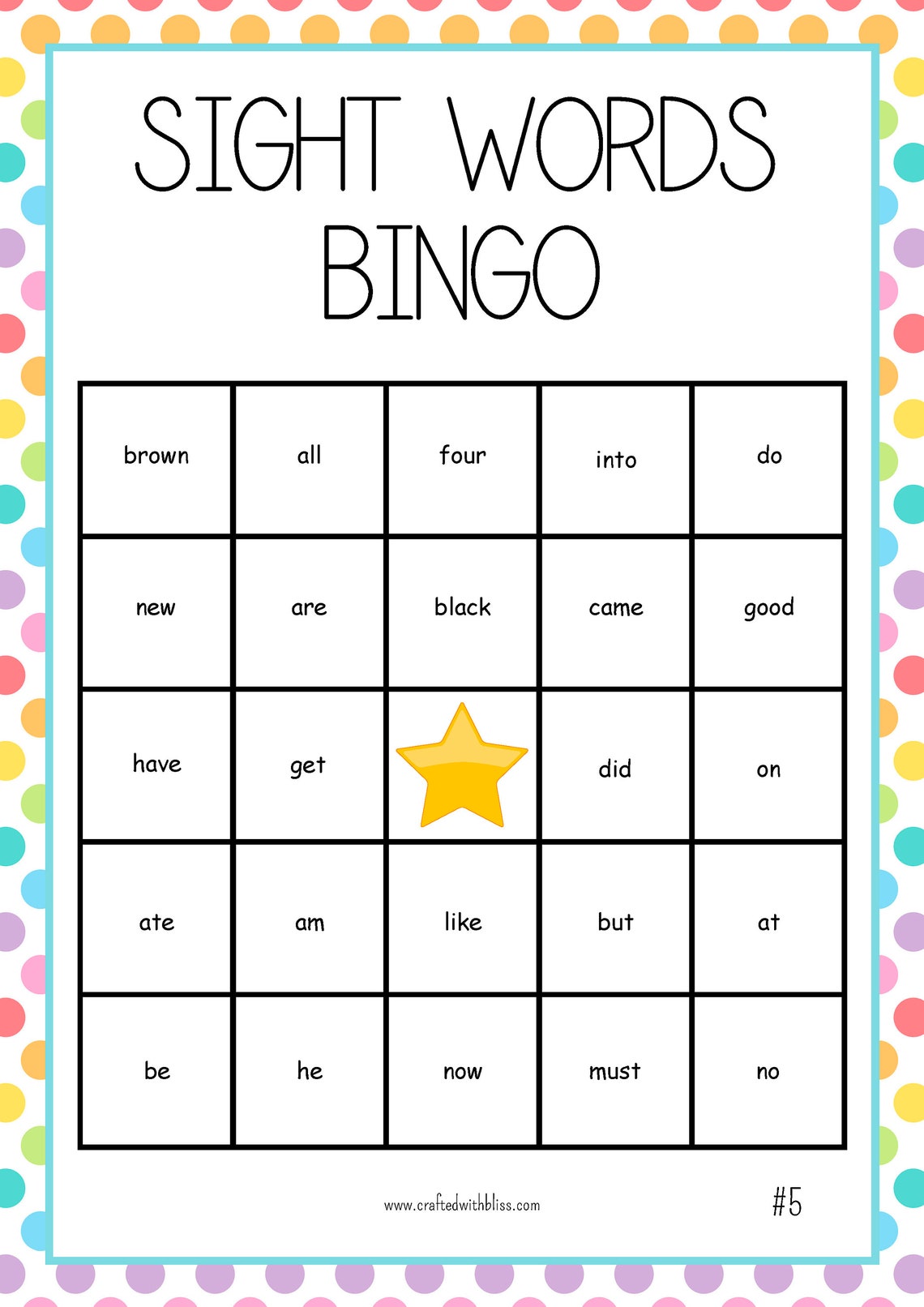 EDITABLE Sight Words Bingo for Kids, Sight Words Activities, Sight ...