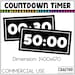 Simple All Black Countdown Timer Classroom Management Tool Commercial ...