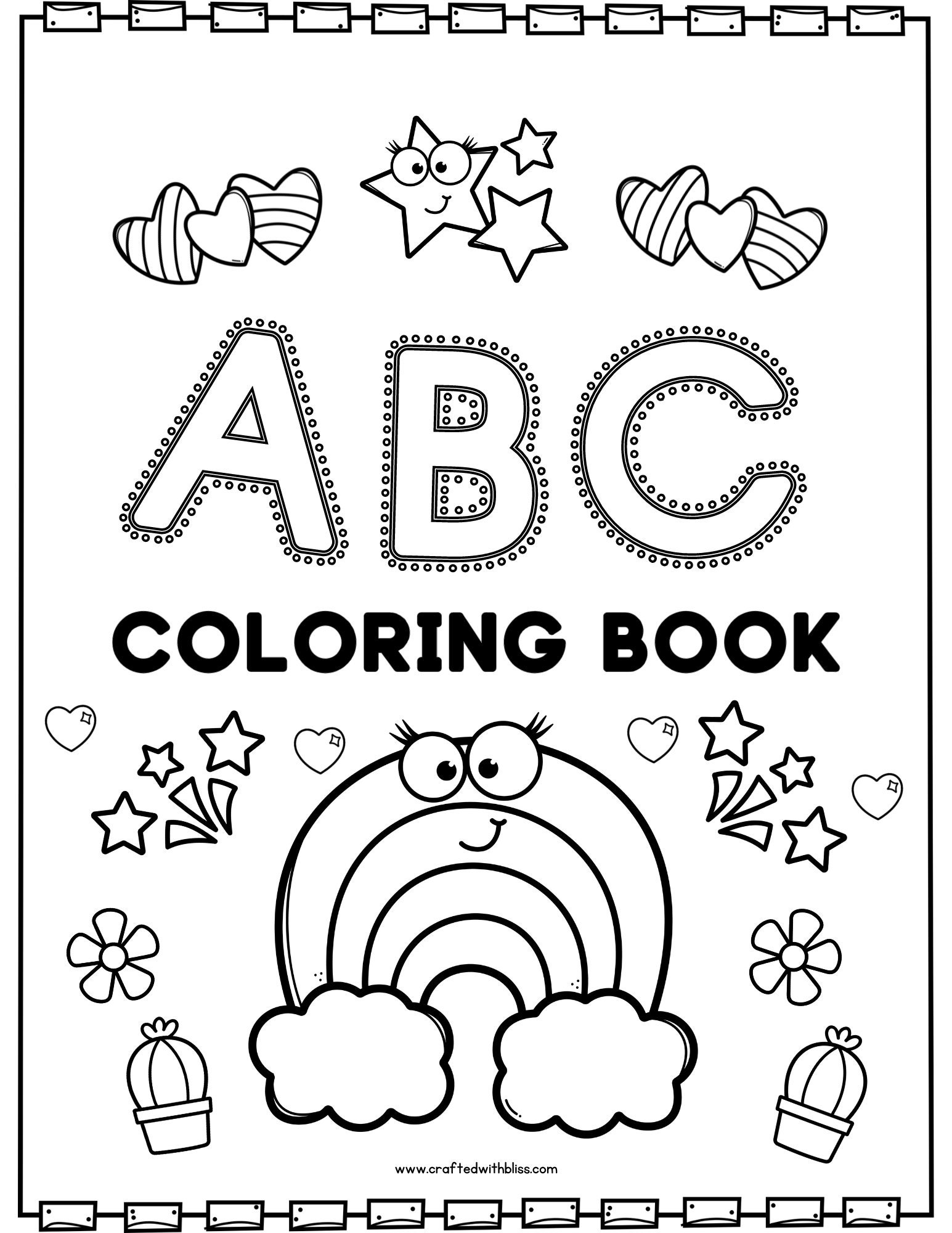 26 Pages Alphabet Coloring Book Printable for Kids Alphabet - Etsy