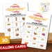 50 Thanksgiving Bingo Cards 5x5 Thanksgiving Bingo Game - Etsy