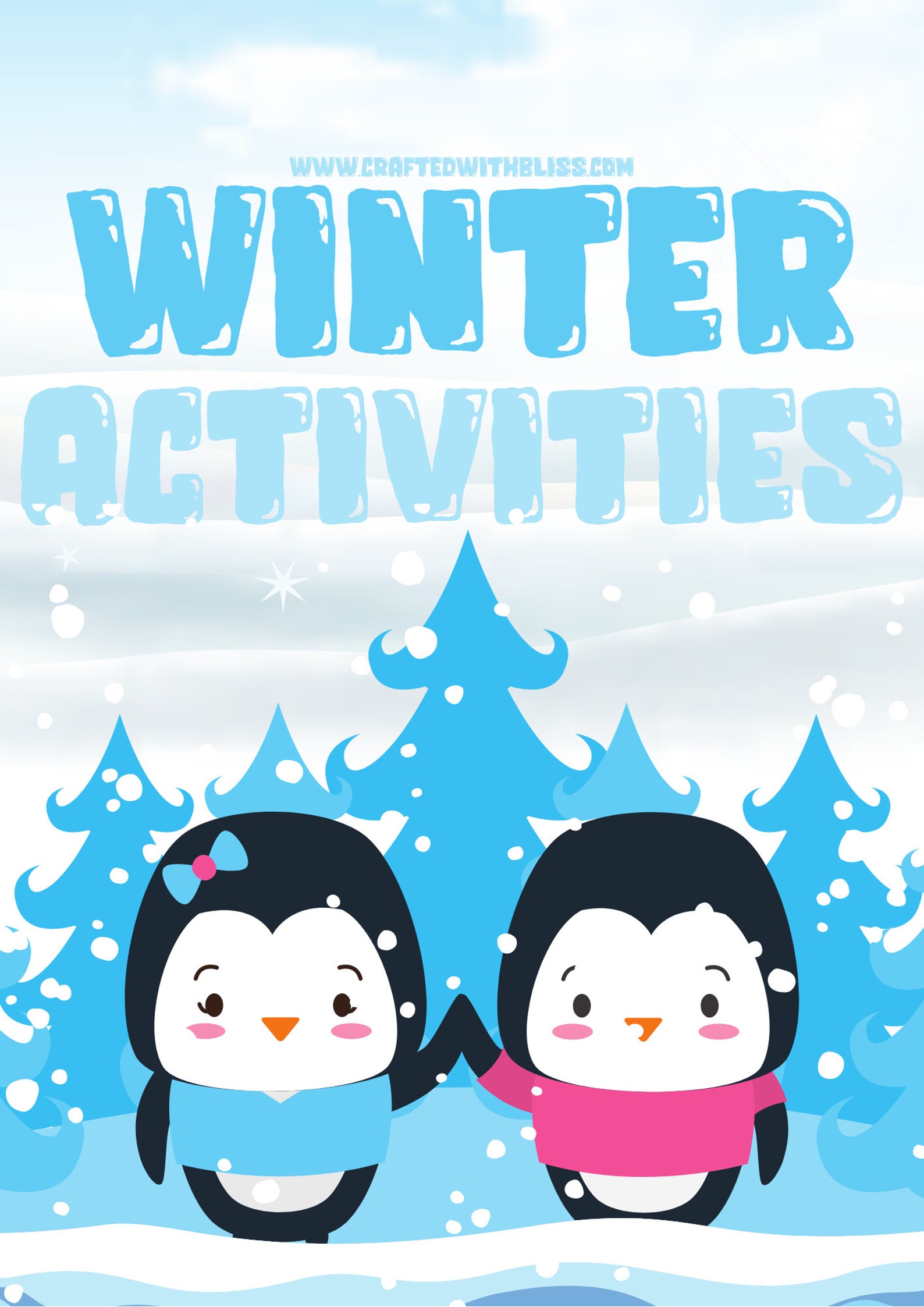 Winter Printables for Kids, Winter Party Games, Winter Bingo Games ...
