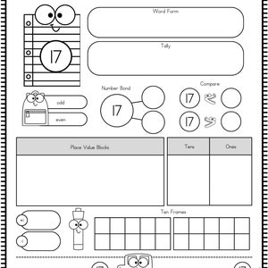 Number of the Day 1st-2nd Grade (1-99) Math Center Morning Work ...