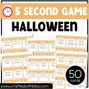 Halloween Party Game Printable Bundle - Etsy