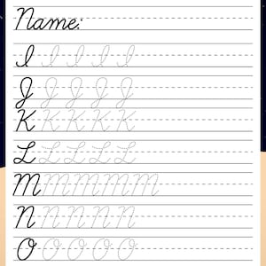 13 Pages Cursive Tracing Worksheet, Alphabet Cursive Printable, Days of ...