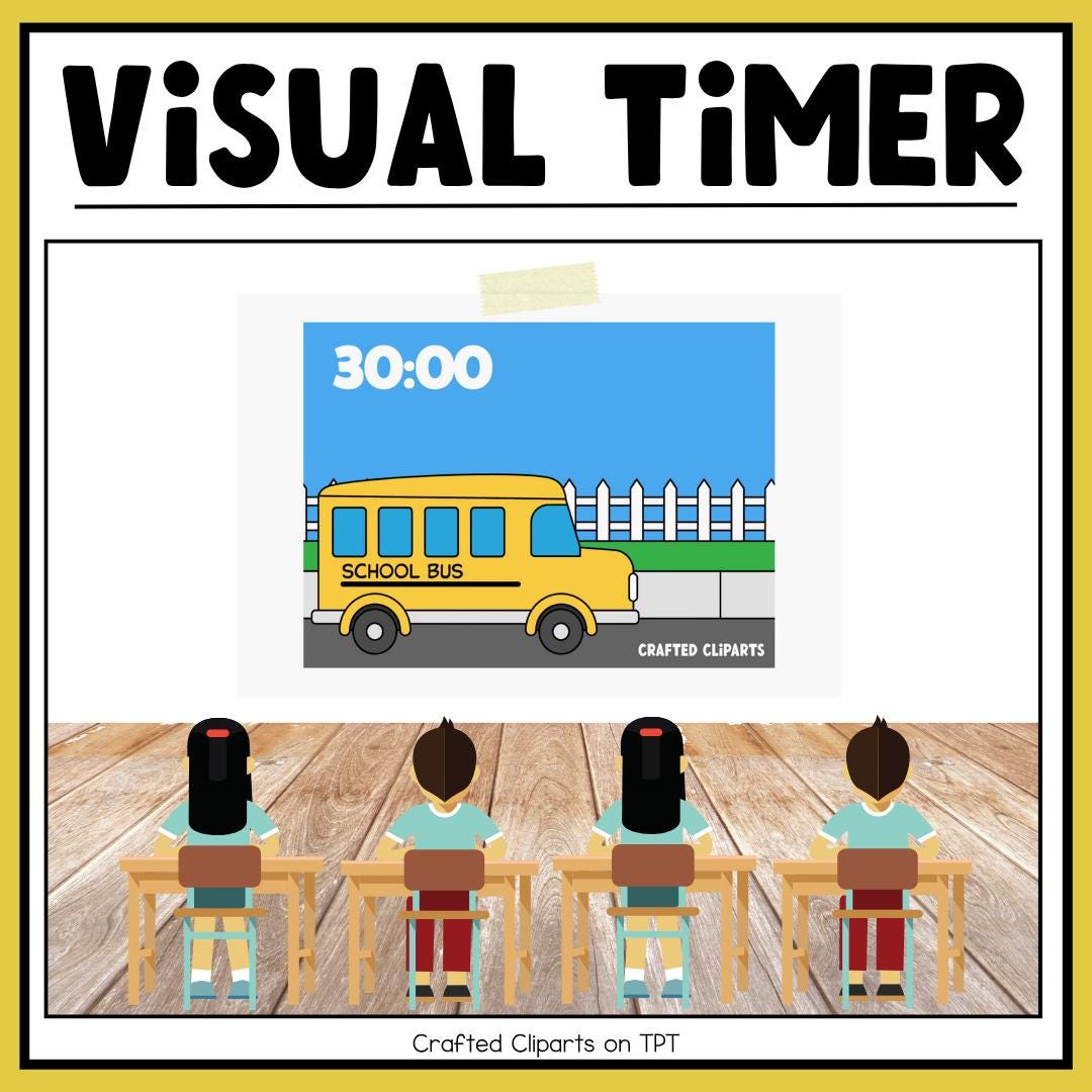 Back to School Visual Timer Classroom Management Tool Transition ...