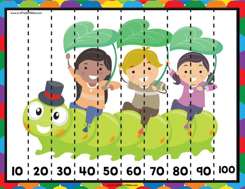 Hungry Caterpillar Alphabet and Number Order Puzzle (math and Literacy ...