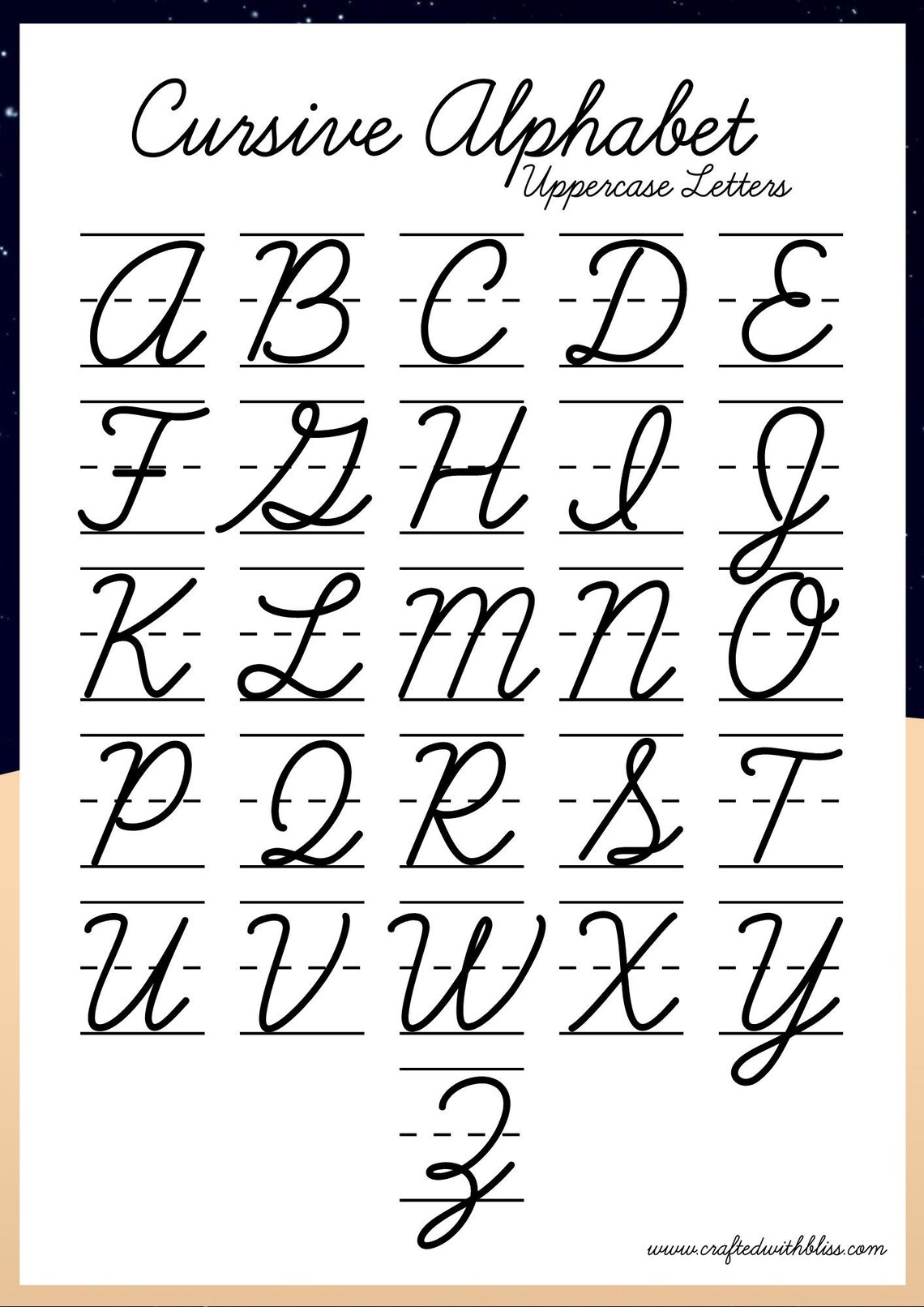 13 Pages Cursive Tracing Worksheet Alphabet Cursive | Etsy Canada
