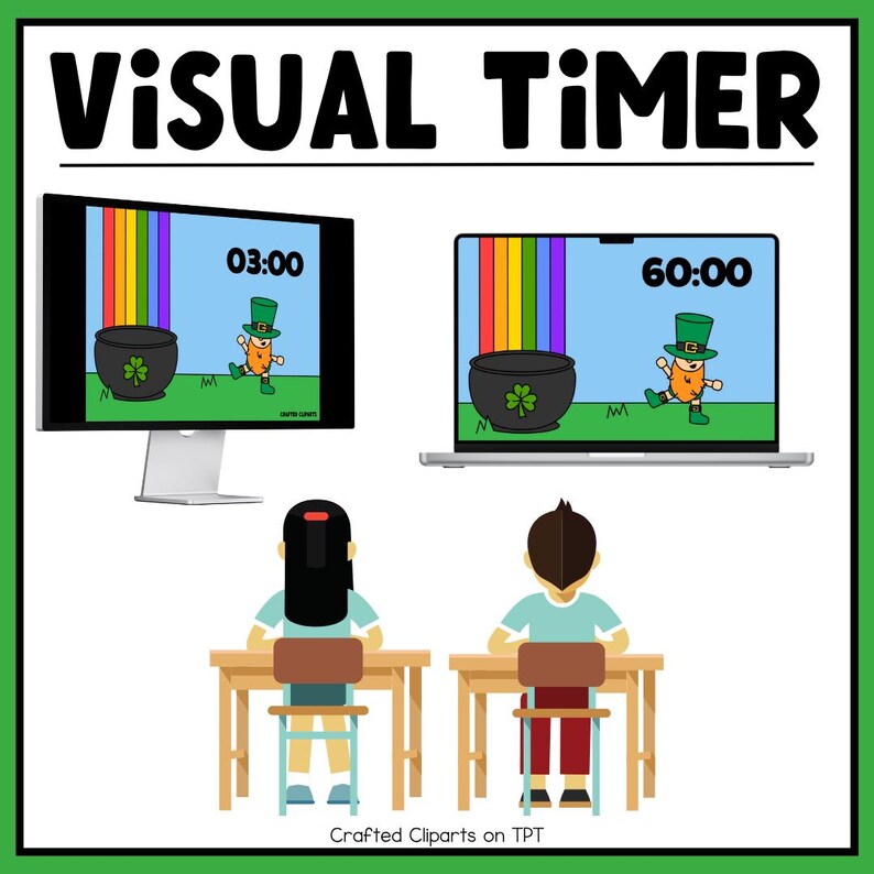 St. Patrick's Day Visual Timer Countdown Classroom Management Tool ...