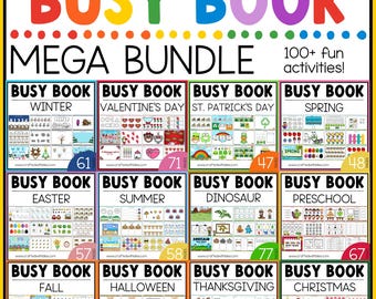 Busy Book Mega Bundle Preschool Kindergarten Toddler - Etsy