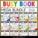 Busy Book Mega Bundle Preschool Kindergarten Toddler - Etsy