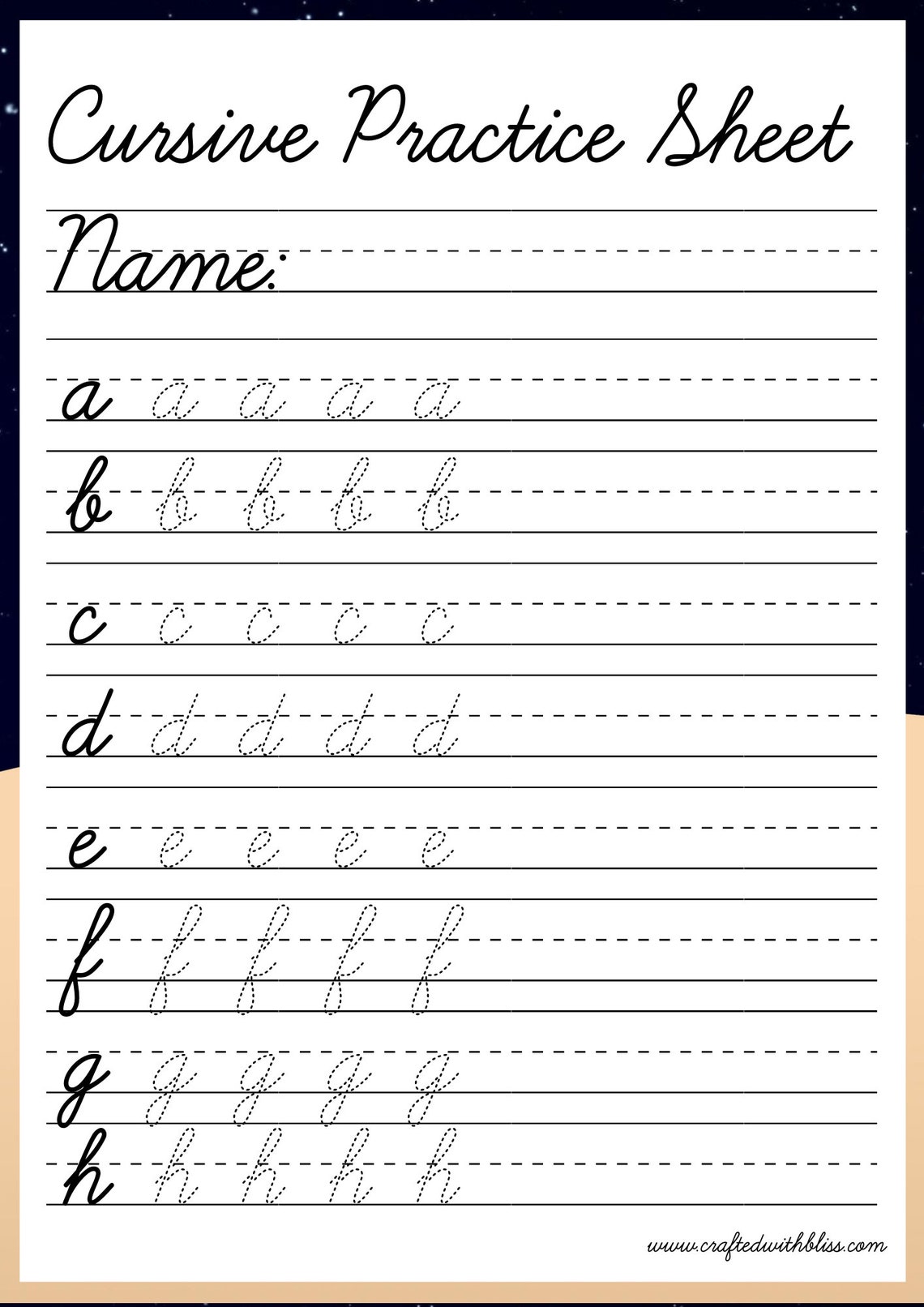 13 Pages Cursive Tracing Worksheet, Alphabet Cursive Printable, Days of ...