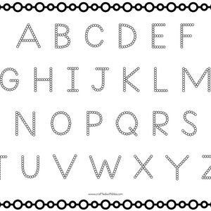 30 Alphabet Tracing Activities: Trace, Q-tip, Cursive, Write Worksheets ...