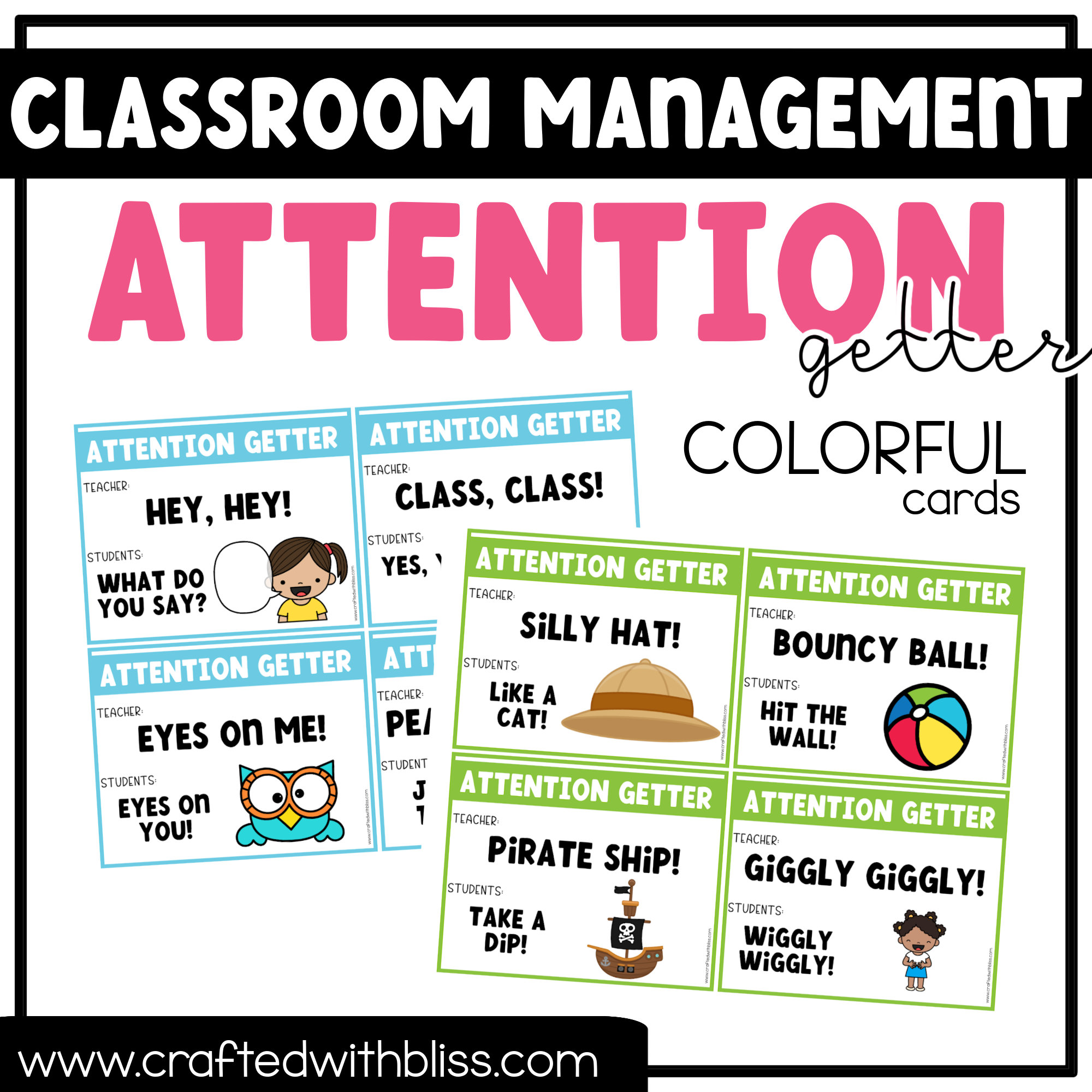 Fun and Silly Attention Getter Grabber | Classroom Management Tool Back ...