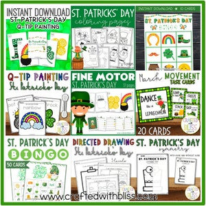 March Preschool-kindergarten Bundle, St. Patrick's Day Kindergarten ...