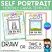 Monthly Self Portrait Activity Editable Canva Template - Etsy