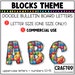 Block Brick Theme Bulletin Board Letters | Door Classroom Decor ...
