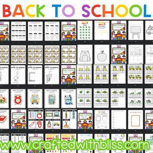100+ Back to School Activities and Resources Bundle Preschool ...