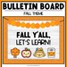 Fall Bulletin Board Kit Pumpkin Spice - Etsy