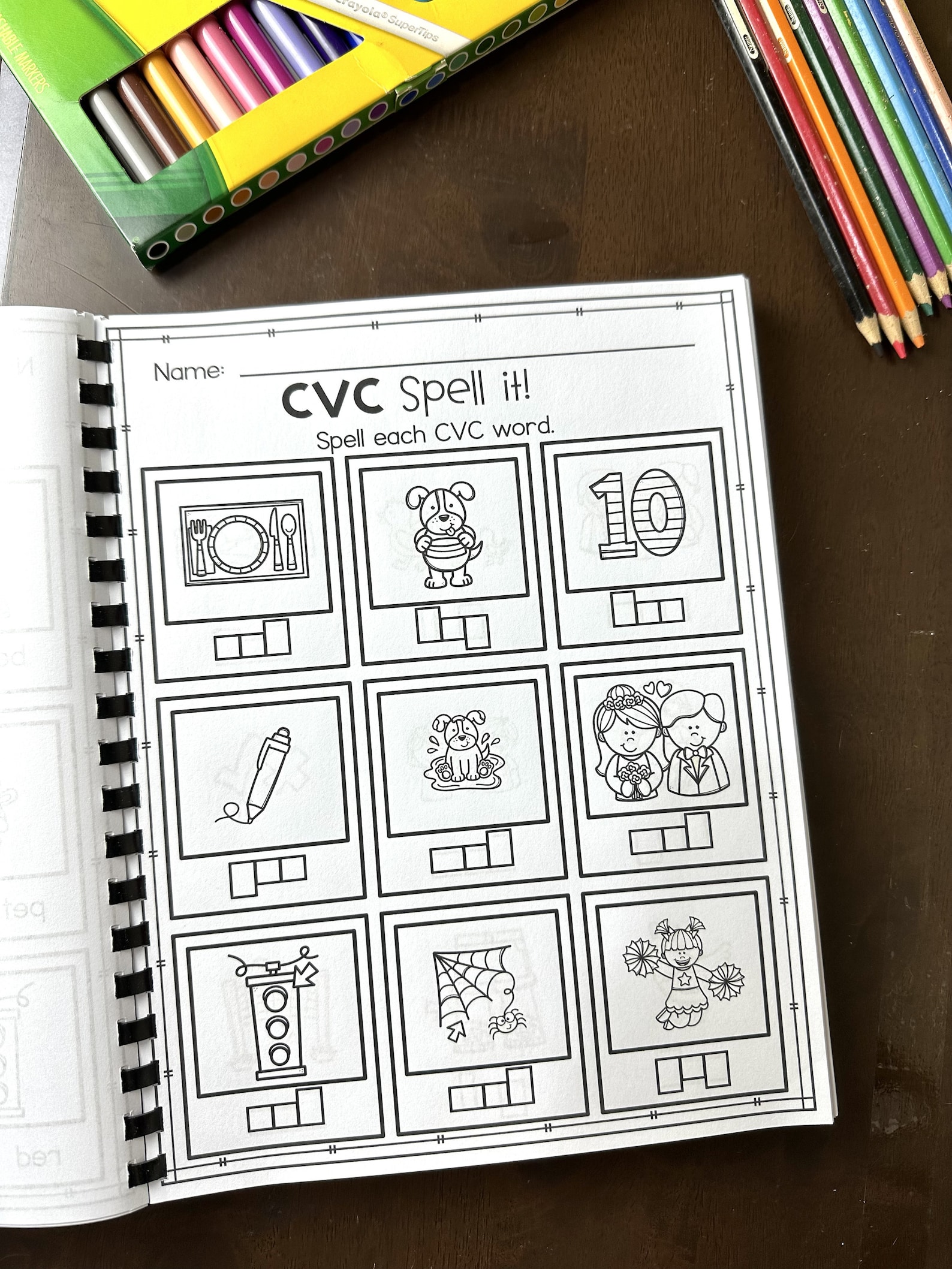 My CVC Activity Book 150 Pages Homeschool Kindergarten - Etsy
