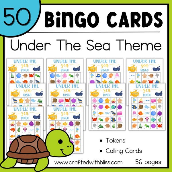 Sea Bingo - Etsy
