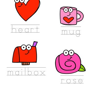 10 Valentine's Day BINGO for Preschool-kindergarten, February Games and ...