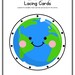 Planets Lacing Cards - Etsy