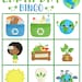 10 Earth Day BINGO for Preschool-kindergarten, Earth Day Games and ...