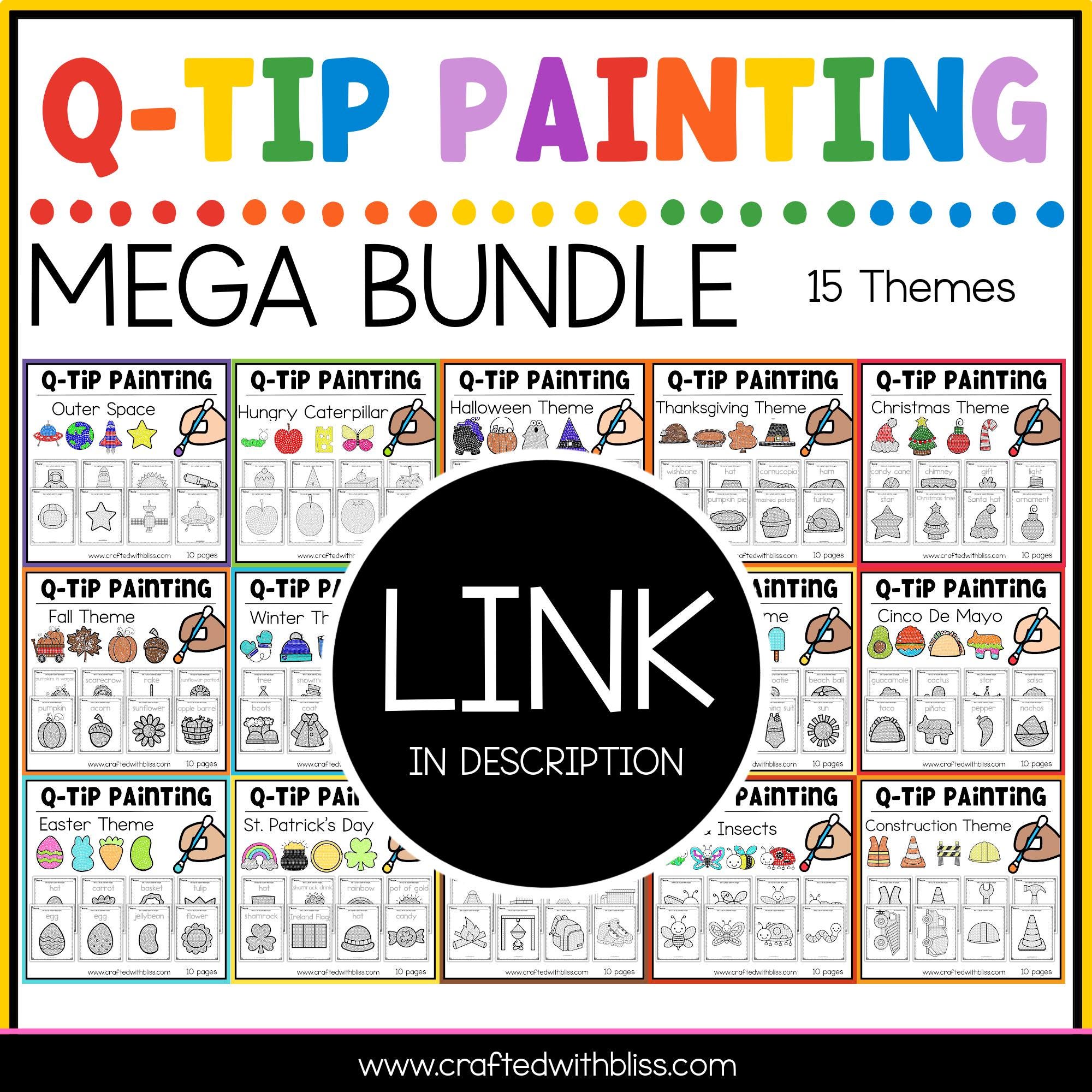 Q-tip Painting Bugs and Insects Craft - Etsy