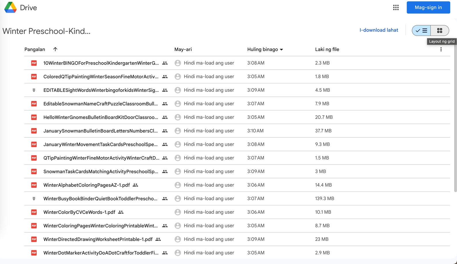 January Preschool-kindergarten Bundle, January Kindergarten Activities ...