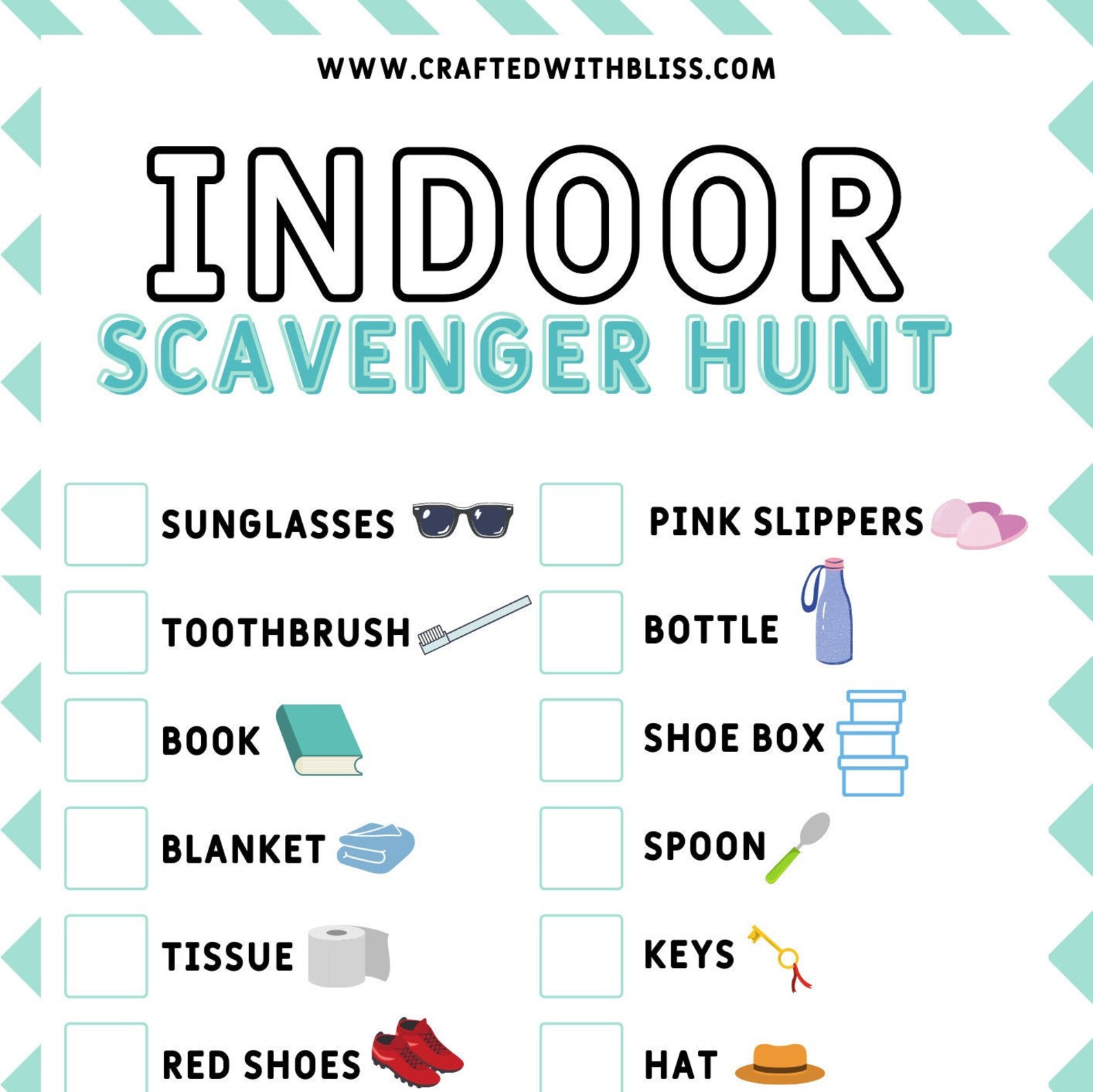 Fun Indoor Scavenger Hunt for Kids Engaging Activity All Year Summer ...