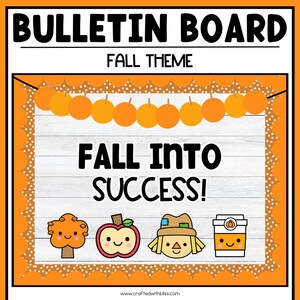 Fall Bulletin Board Kit Pumpkin Spice - Etsy