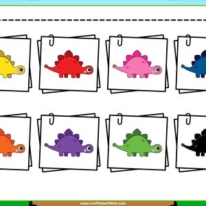 Dinosaur Busy Book Printable | 77 Pages Toddler Learning Activities ...