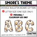 Smore's Theme Doodle Bulletin Board Letters | Door Classroom Decor - Etsy