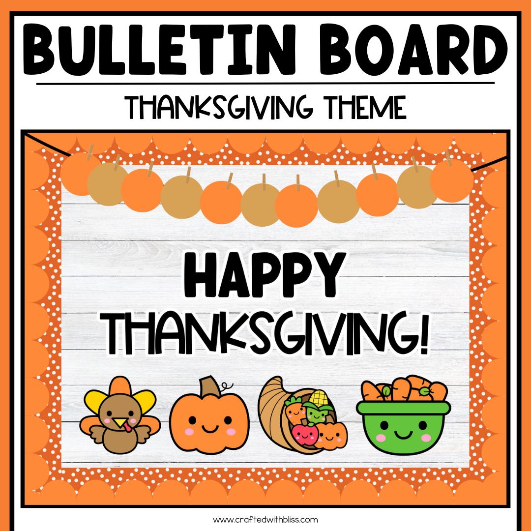 Thanksgiving Bulletin Board Kit - Etsy
