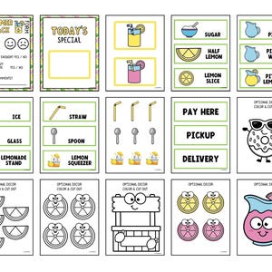 Lemonade Stand Pretend Play Printable - Etsy