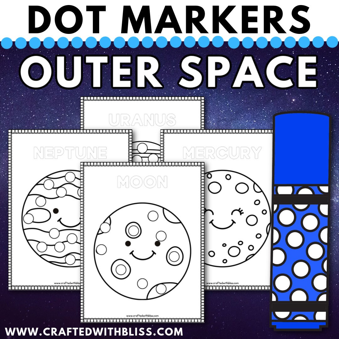 Outer Space Dot Marker Activity, Outer Space Do-a-dot Marker Fine Motor ...
