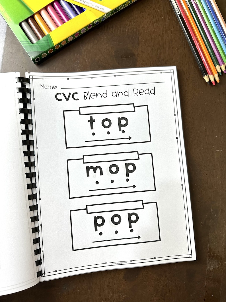 My CVC Activity Book (150+ Pages) | Homeschool | Kindergarten ...