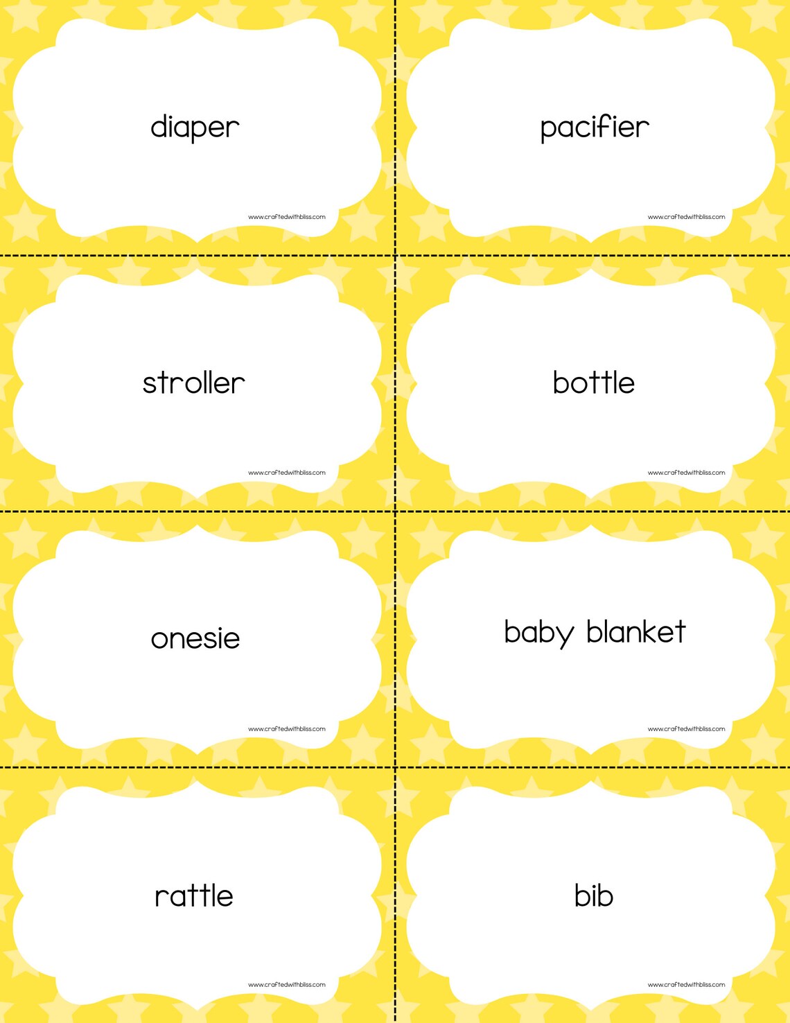 The Ultimate Baby Shower Pictionary Game - 64 Cards | Ice Breaker Games ...