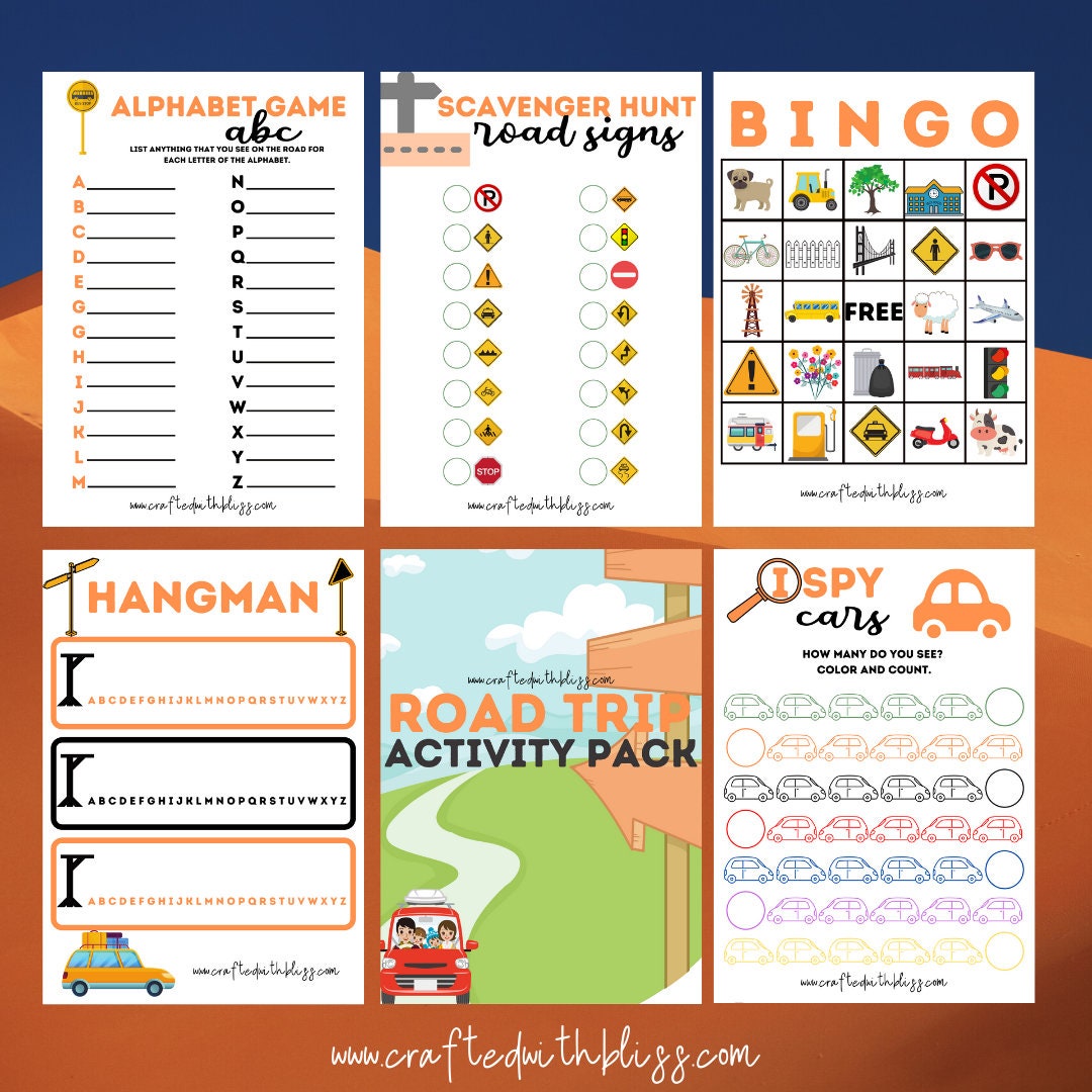 Road Trip Theme Games and Activities for Preschool - Kindergarten ...