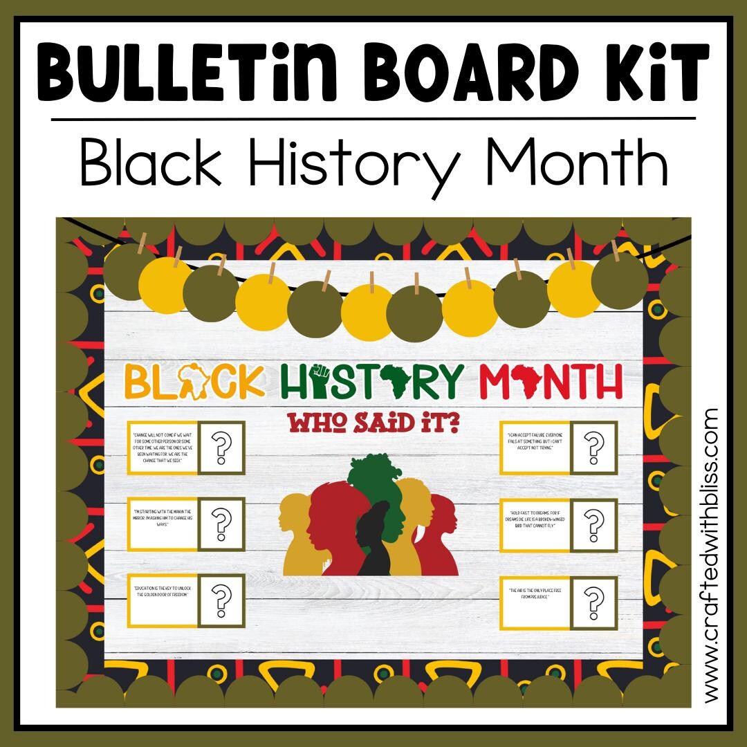 Who Said It? Guess It! Black History Month Theme Interactive Bulletin ...